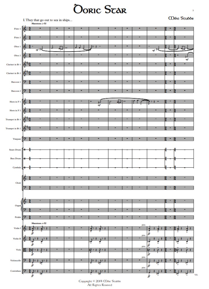 Doric Star – Mike Stubbs, Composer